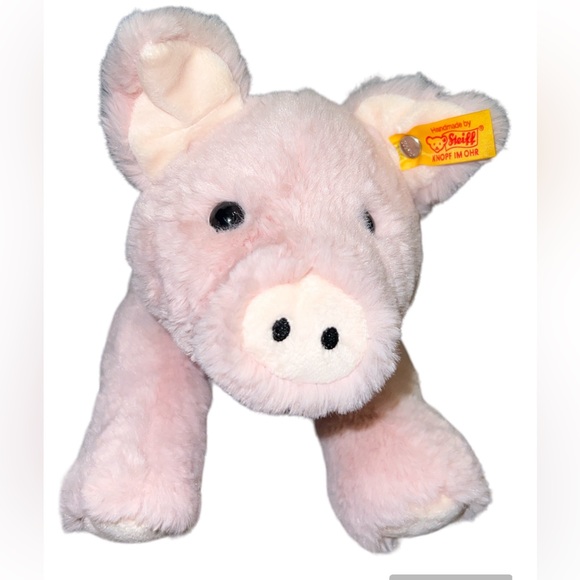 Steiff | Toys | Steiff Soft Cuddly Friends Piko Pink Pig Stuffed Lovey ...